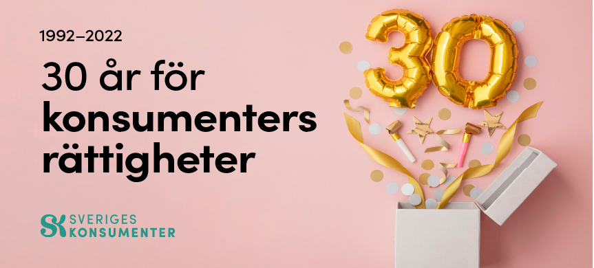 Vi firar 30 år i konsumenternas tjänst! - Sveriges Konsumenter ...